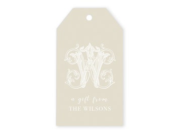 Personalized Gift Tags Custom Gift Tags Monogrammed Gift Tags Family ...