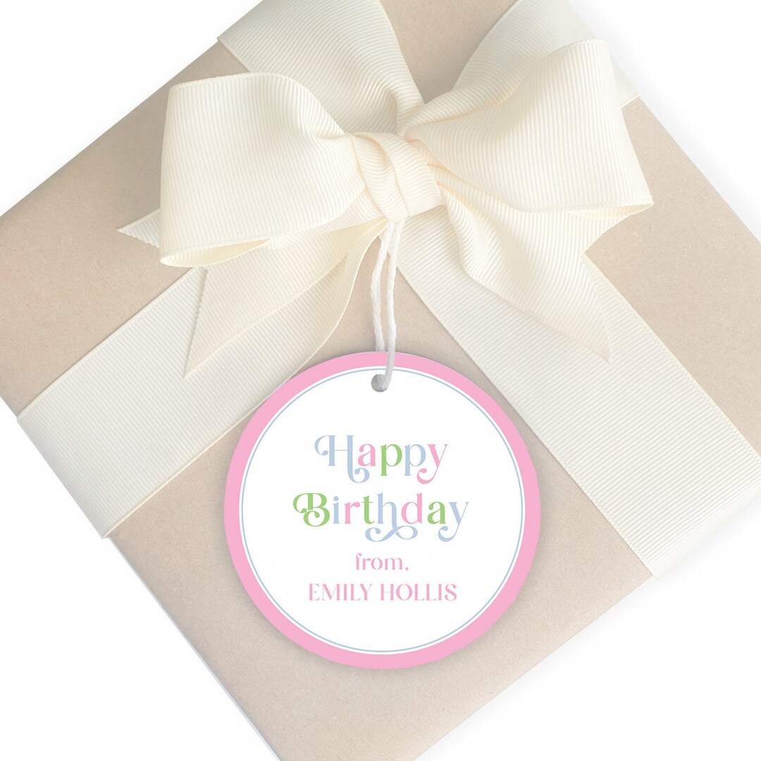 Happy Birthday Gift Tags | Personalized Gift Tags | Gift Tags for Kids ...