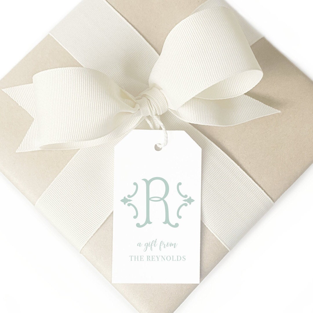 Personalized Gift Tags | Custom Gift Tags | Monogrammed Gift Tags ...