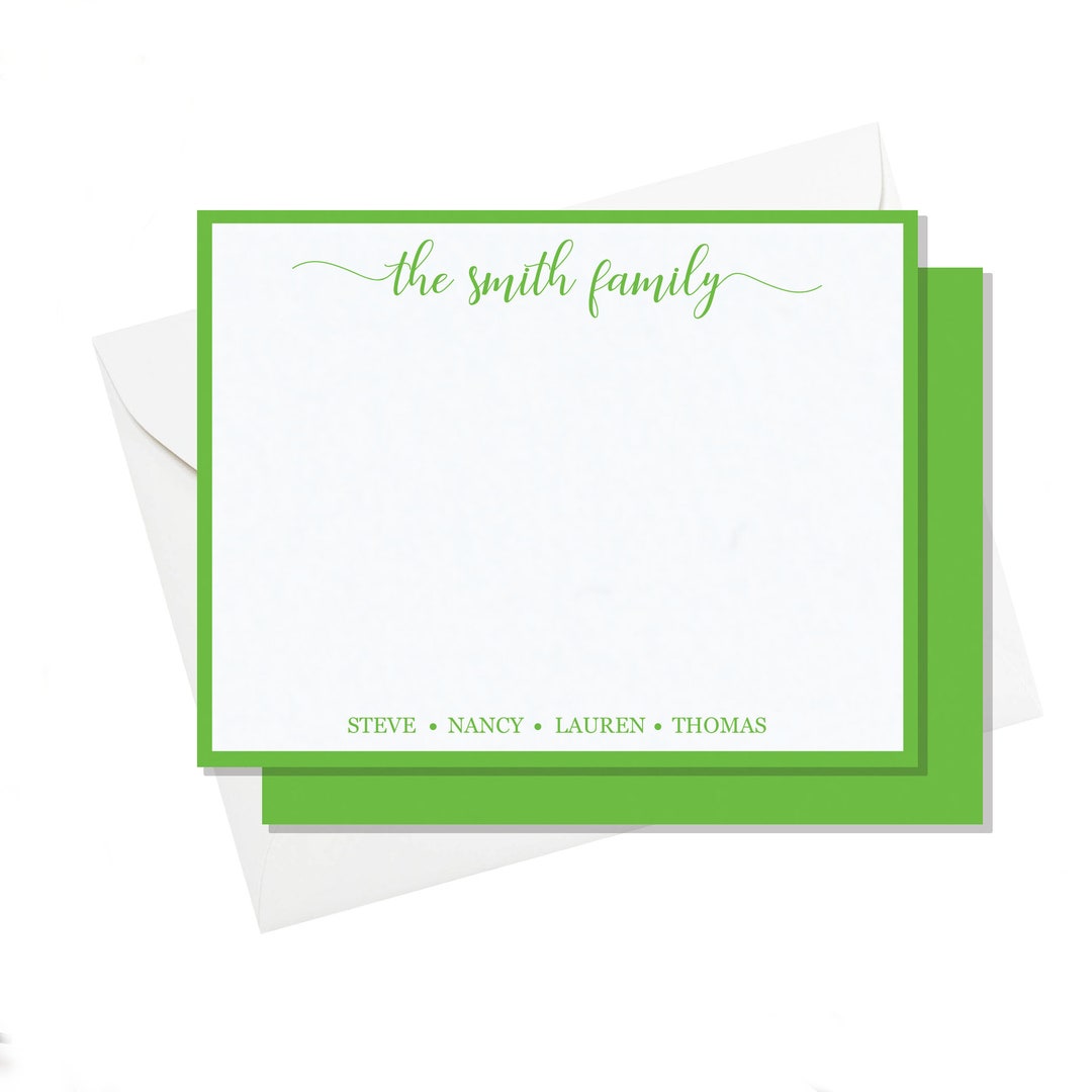 Personalized Note Card | Personalized Stationery | Monogrammed ...