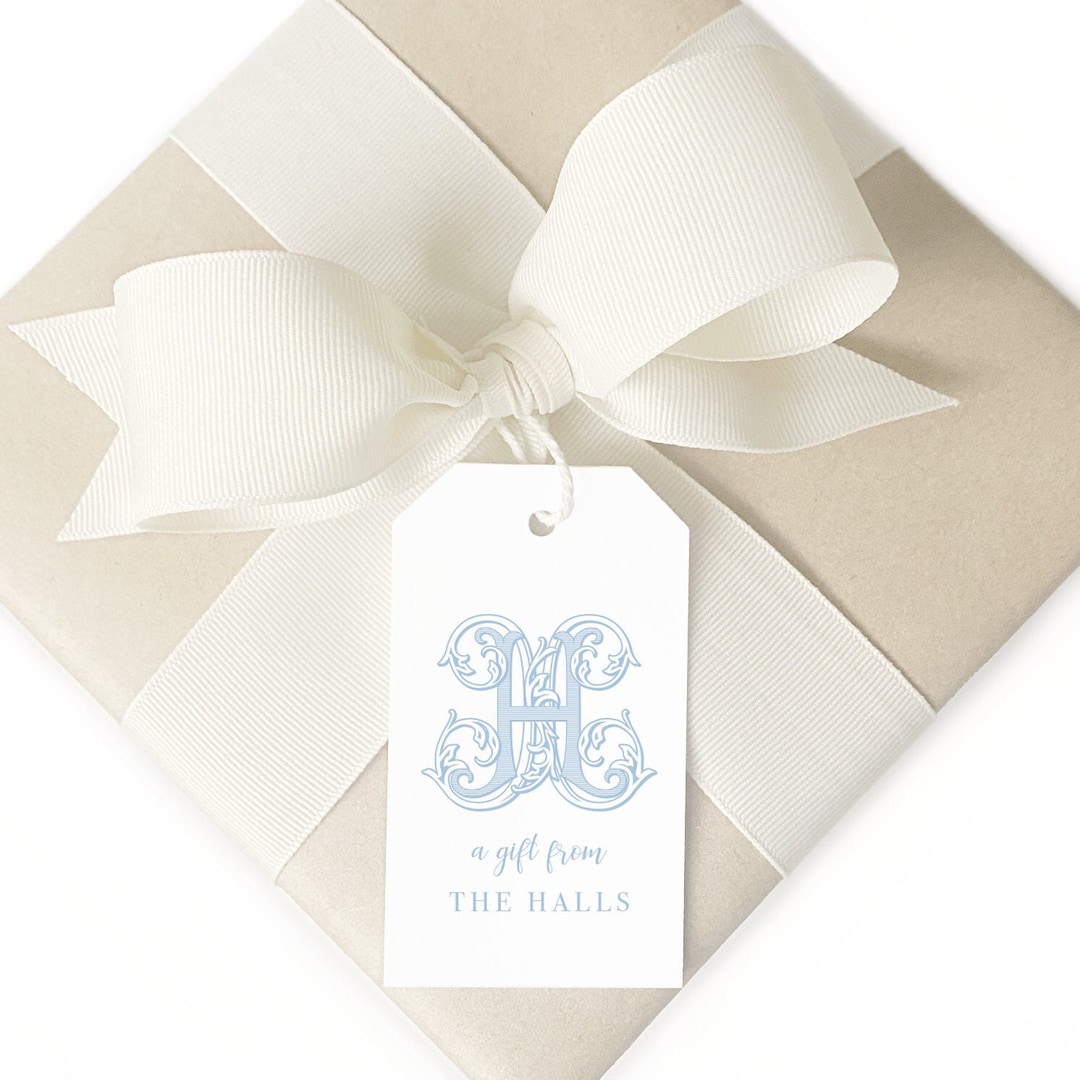 Personalized Gift Tags | Custom Gift Tags | Monogrammed Gift Tags ...