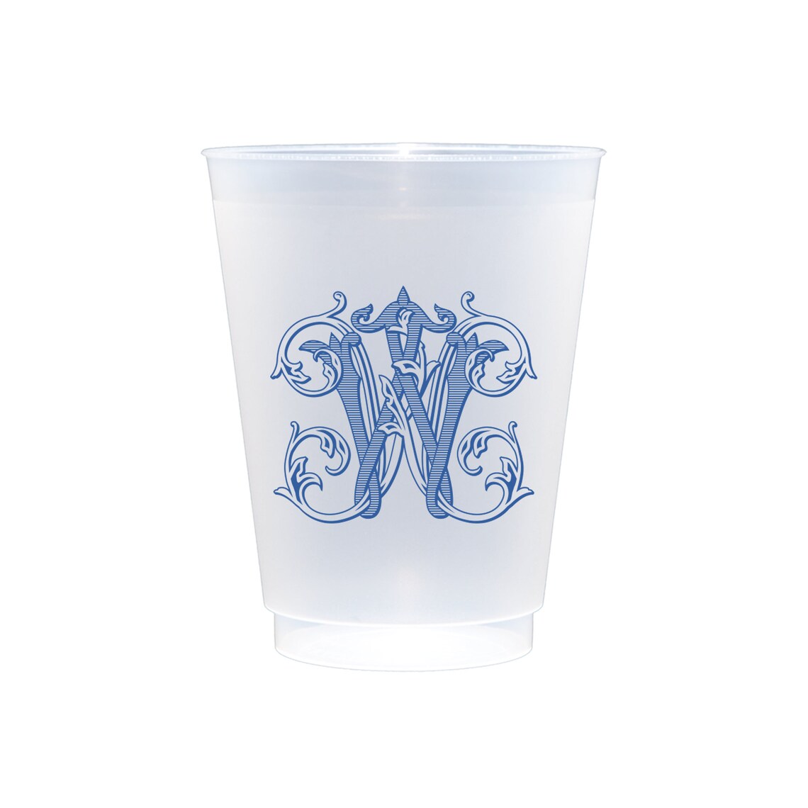 Personalized Frosted Plastic Cups: Shatterproof Monogrammed Party ...