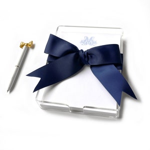 Personalized Notepad and Acrylic Tray Monogrammed Notepad Personalized ...