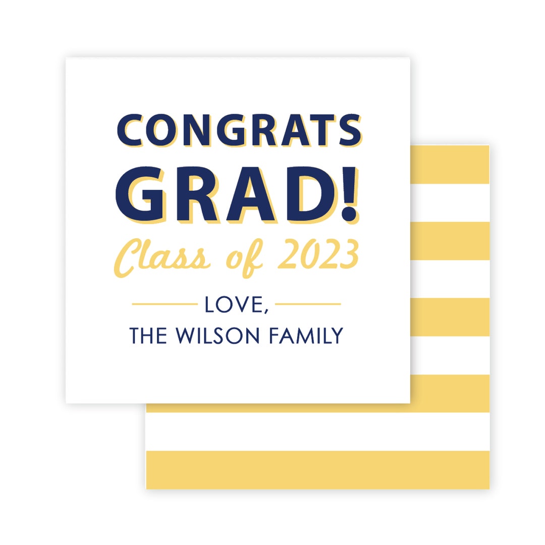 Graduation Gift Tags | Congrats Grad - Etsy