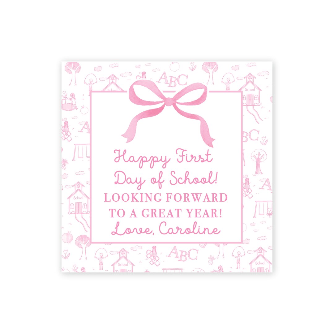 First Day of School Gift Tags | End of School Year Favor Tags - Etsy