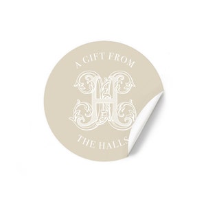 Personalized Gift Stickers | Matte Stickers | Monogrammed Gift Stickers ...