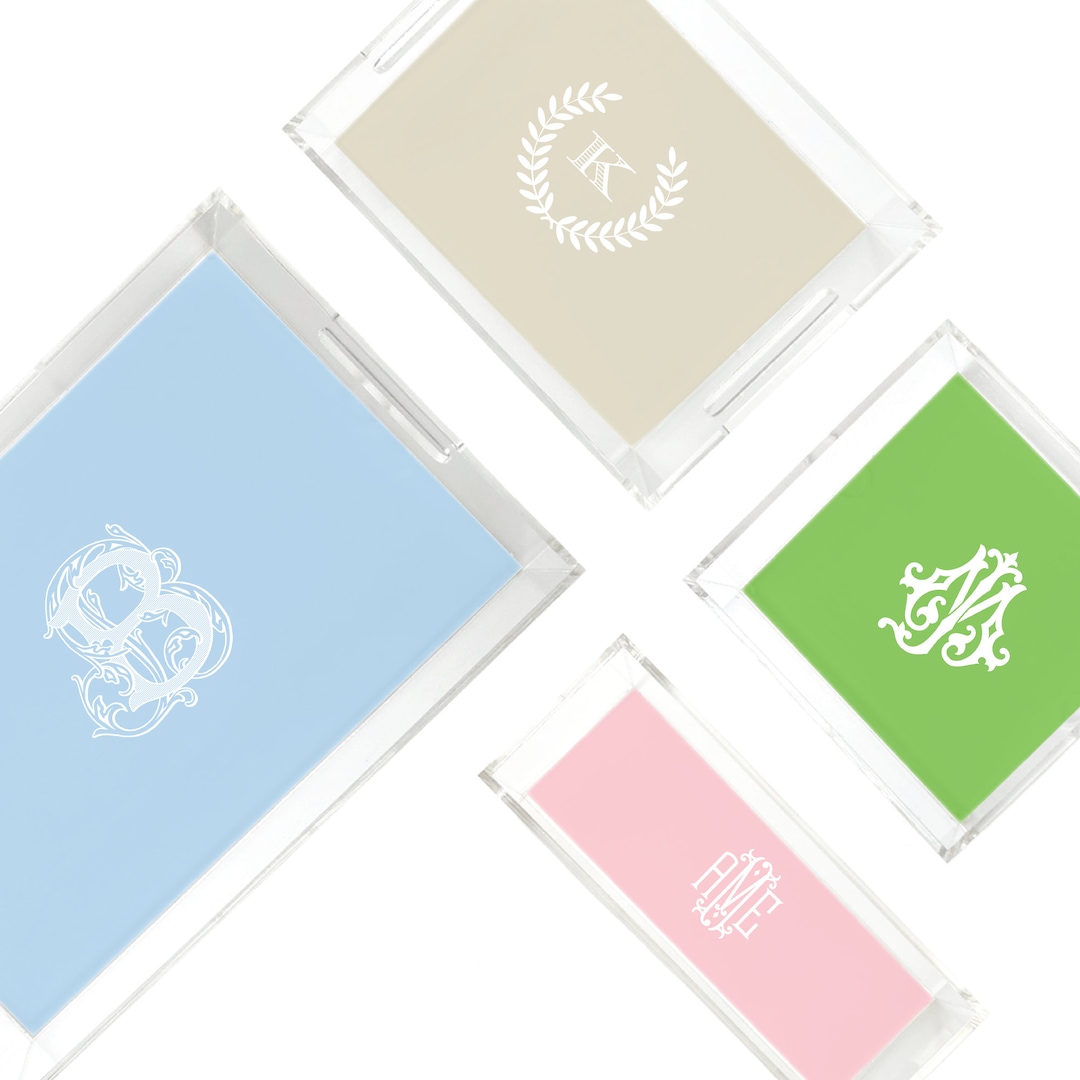 Acrylic Tray Paper Insert | Catchall Tray | Monogrammed Tray | Paper ...