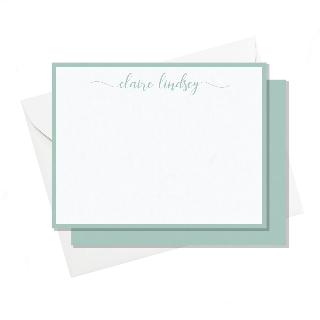 Personalized Note Card | Personalized Stationery | Monogrammed ...