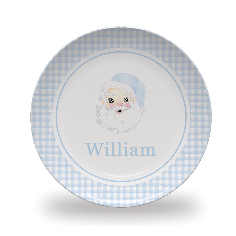 Santa Plate - Etsy