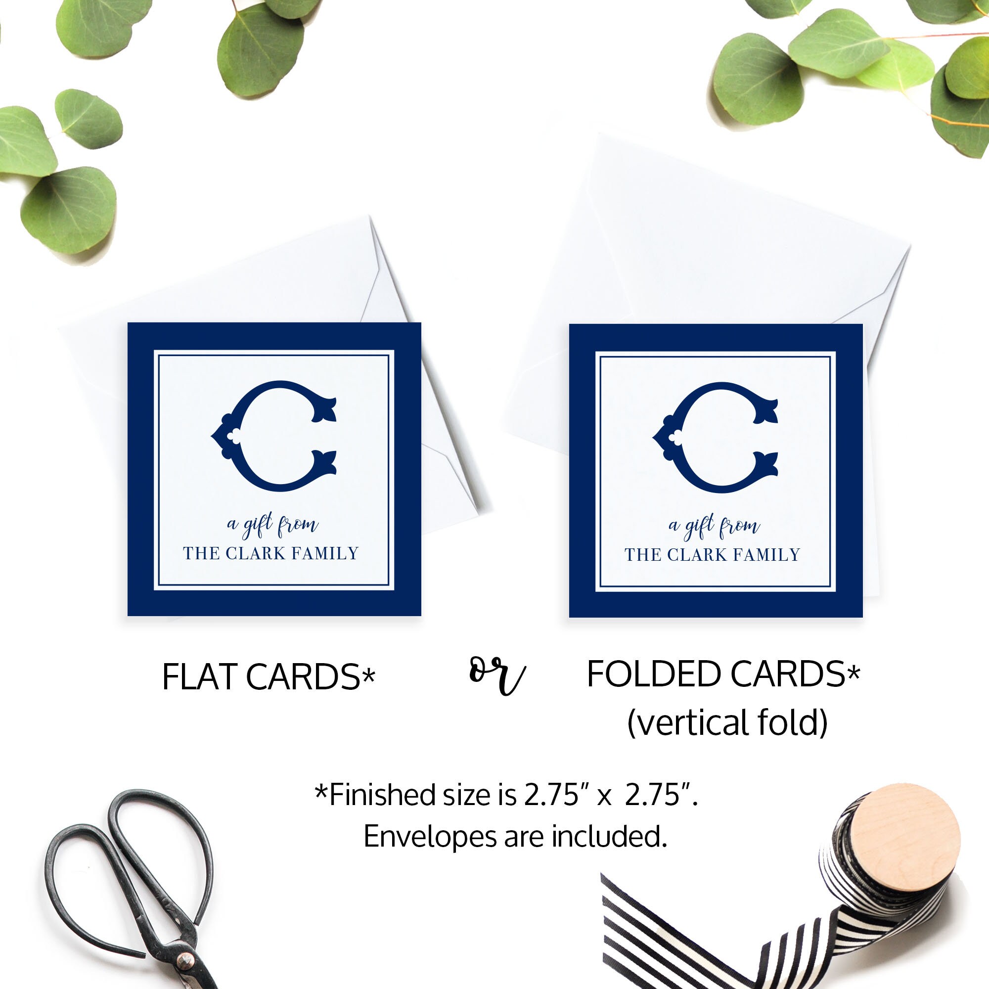 Enclosure Cards With Envelopes Personalized Gift Enclosure - Etsy