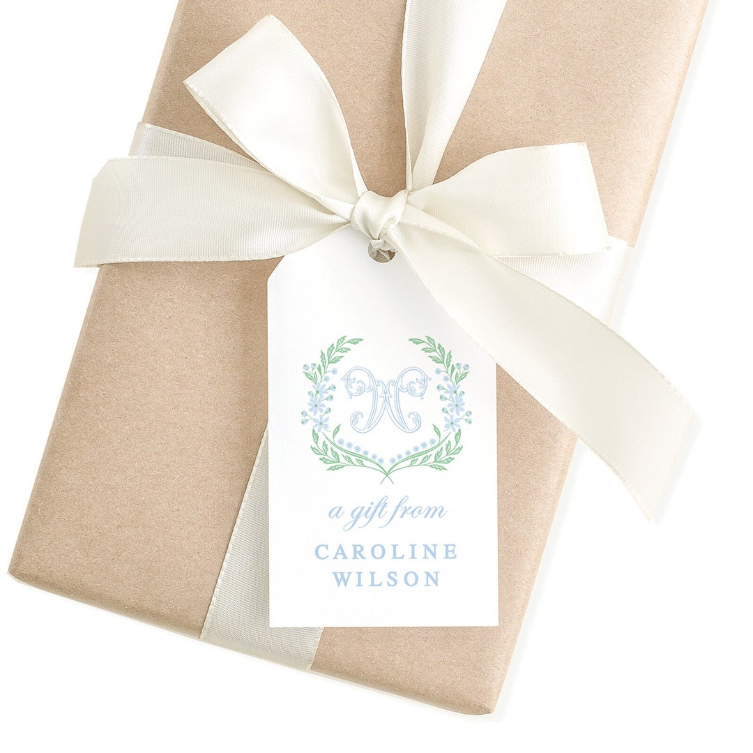 Personalized Gift Tags | Custom Gift Tags | Monogrammed Gift Tags ...