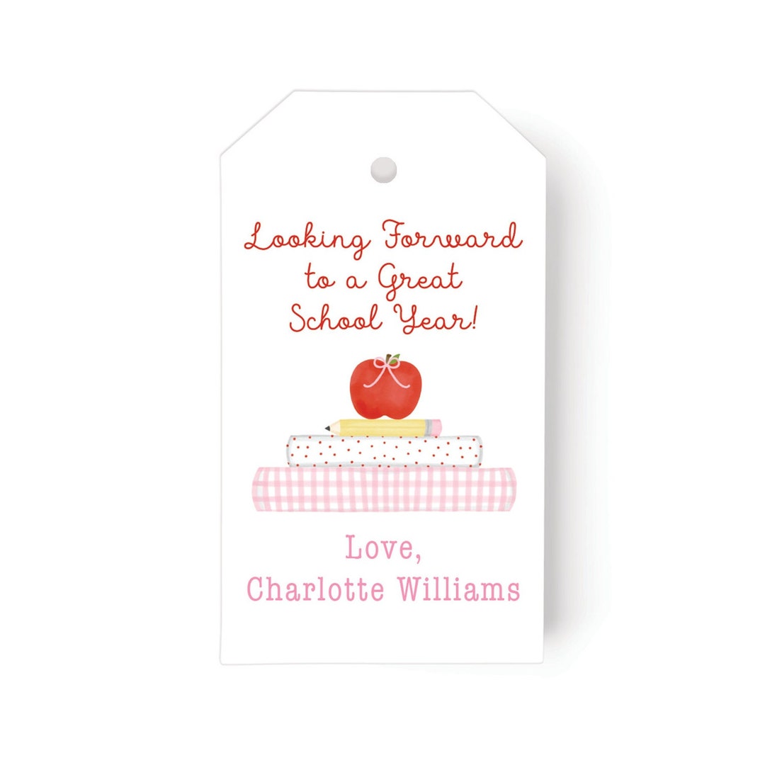 First Day of School Gift Tags | Personalized Gift Tags | Back to School ...