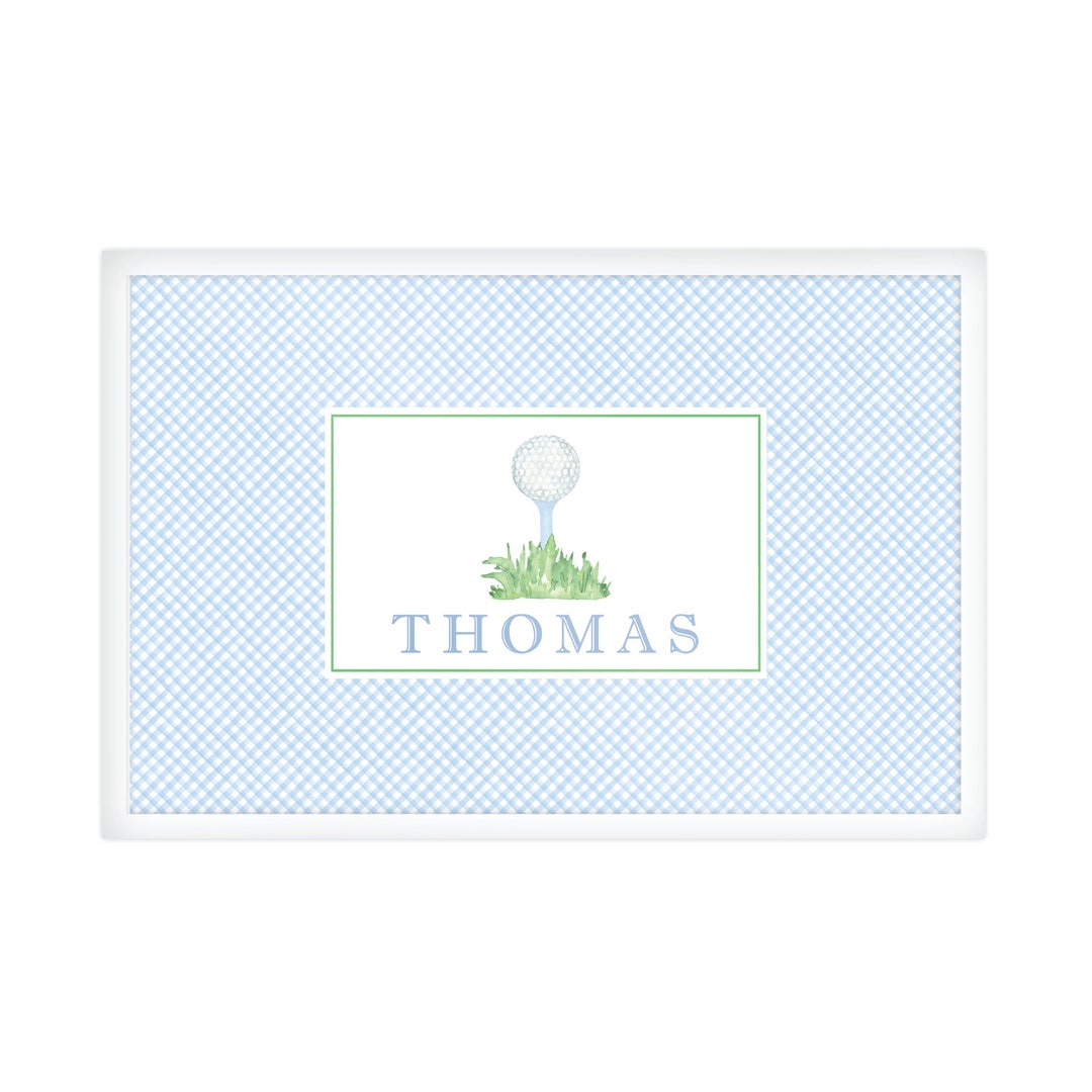 Boys Placemat | Golf Placemat | Personalized Placemat | Laminated ...