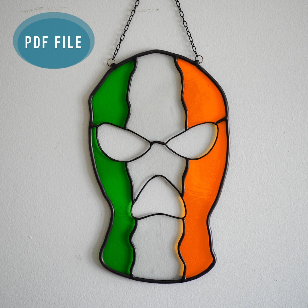 KNEECAP Balaclava Ski Mask - Stained Glass Pattern PDF File - Advanced ...
