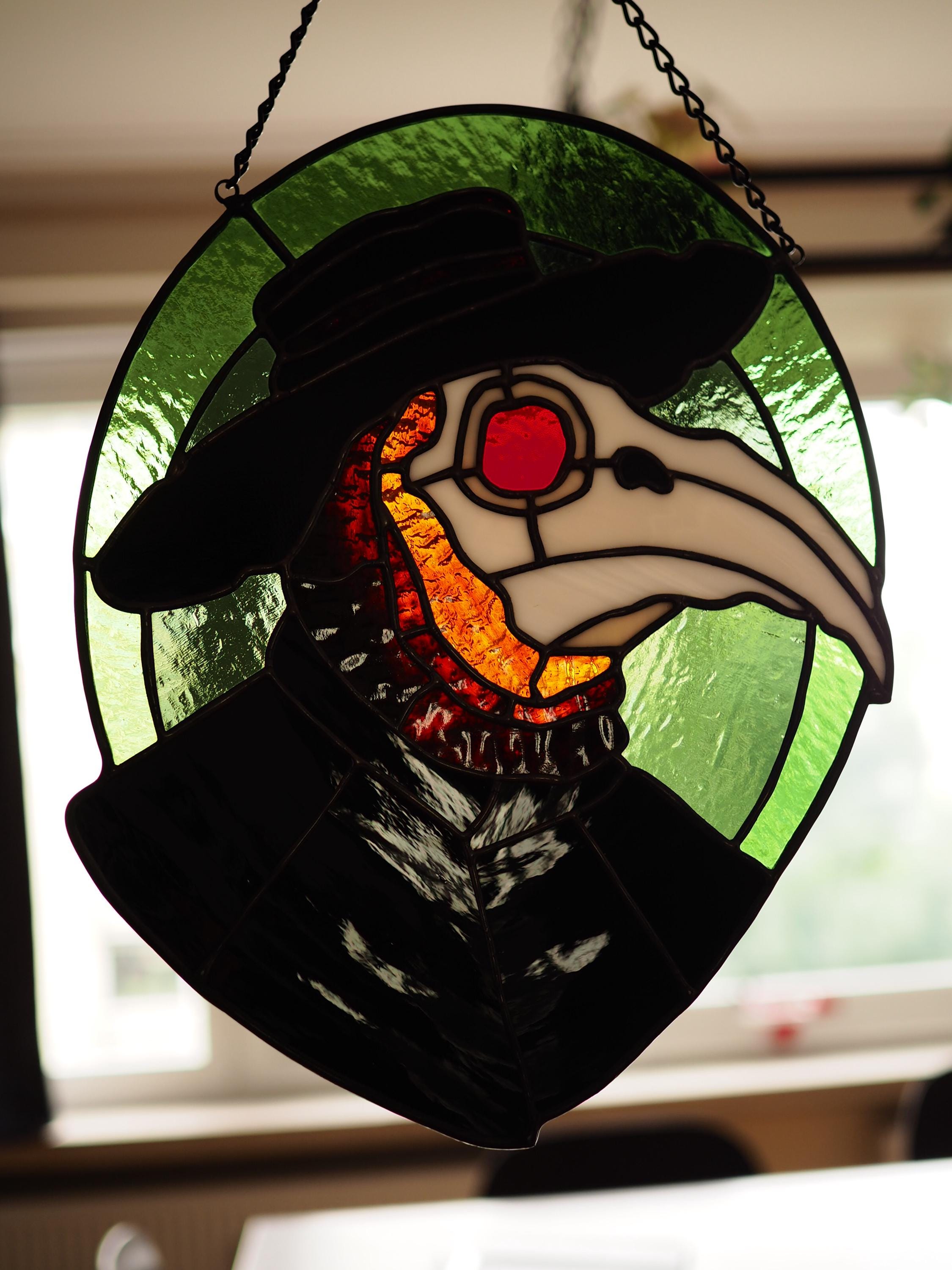 Plague Doctor - Stained Glass Pattern PDF File - Advanced Beginner - Etsy