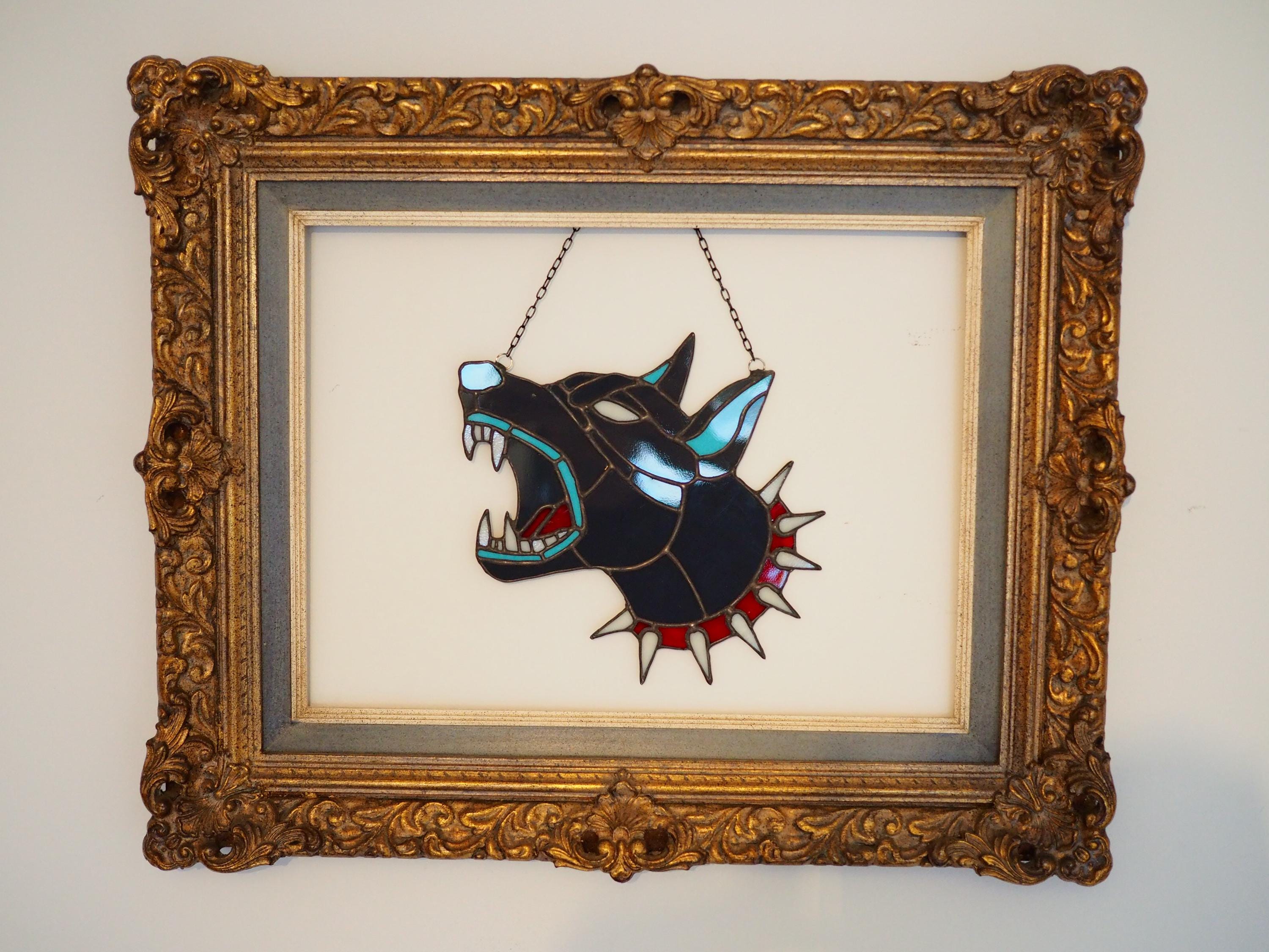 Dobermann Dog Stained Glass Pattern PDF File - Etsy