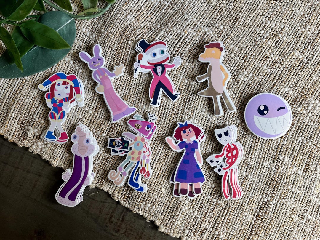 The Amazing Digital Circus Vinyl Stickers Fanart! - Etsy