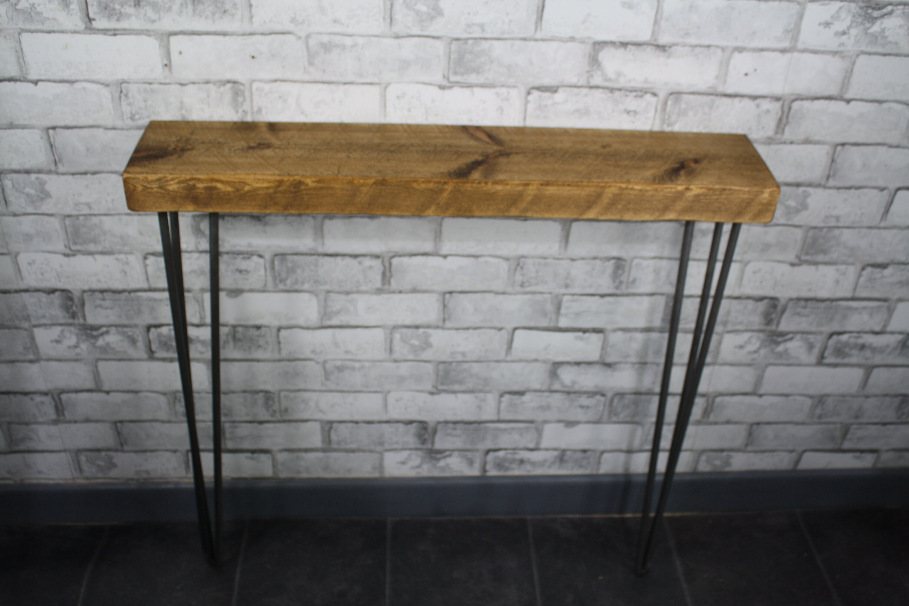 Solid Redwood Timber Console Table Finished in a Wax Colour of Your ...