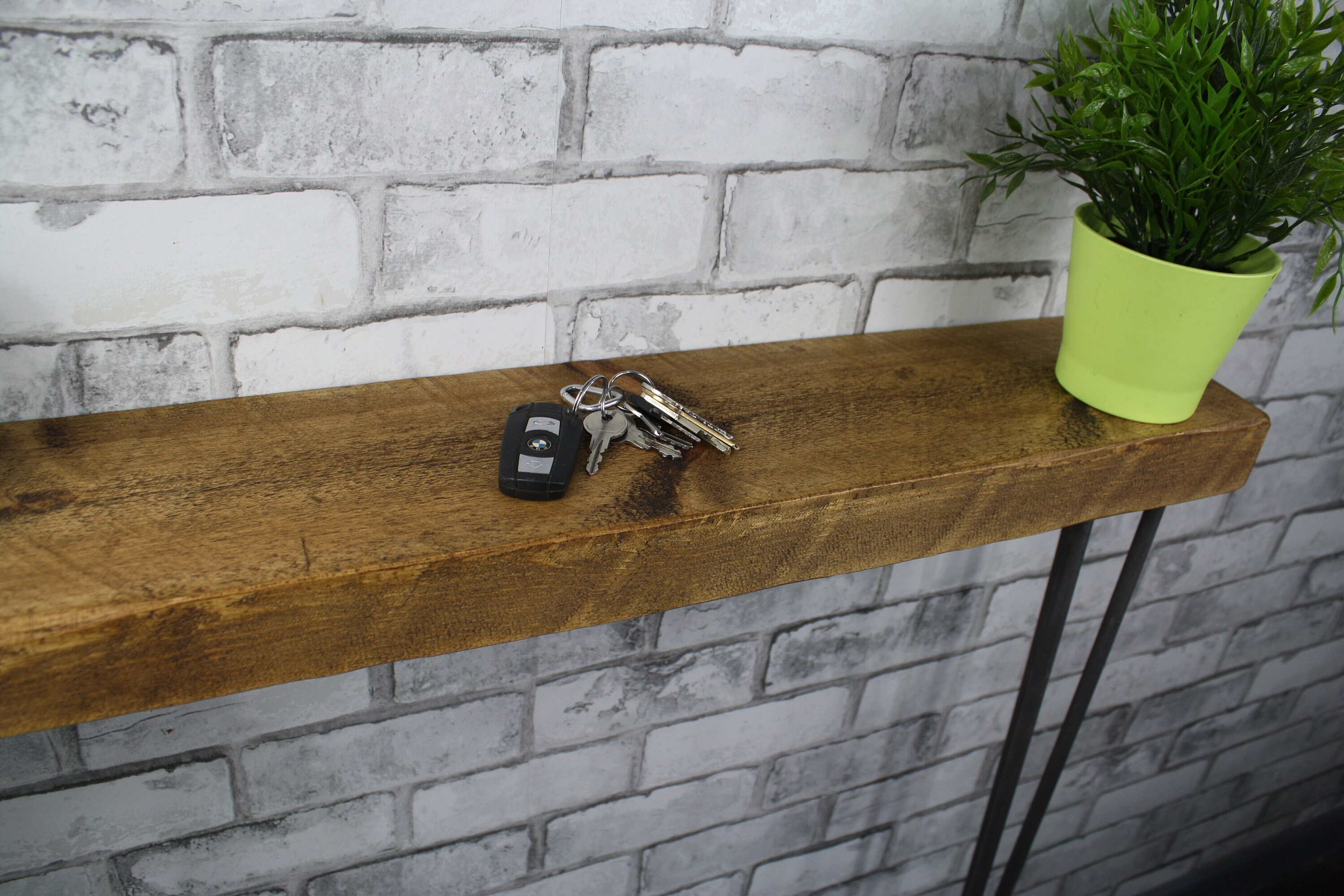 Solid Redwood Timber Console Table Finished in a Wax Colour of Your ...