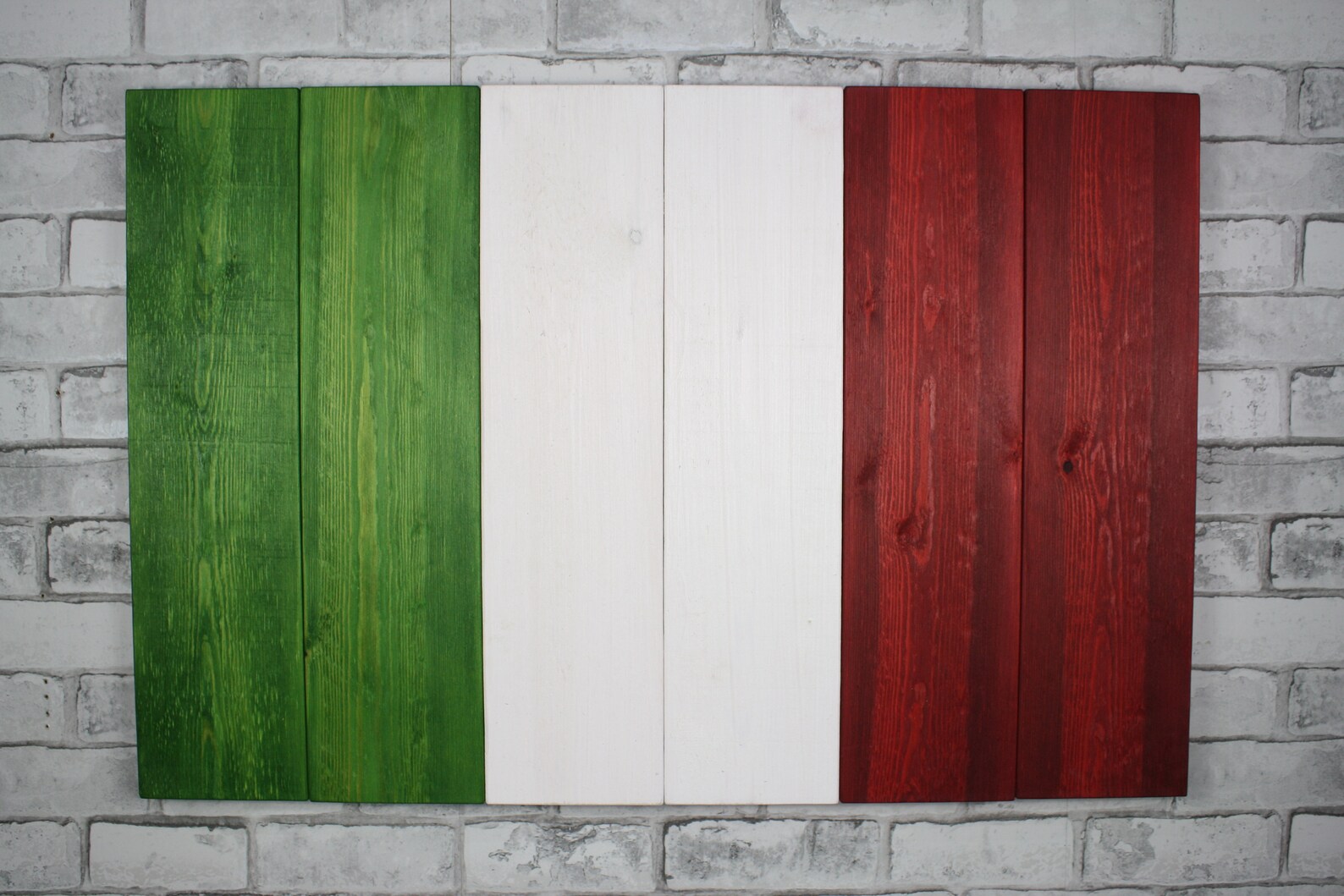 Italian Flag Timber Wall Art Rustic Handmade Unique. - Etsy