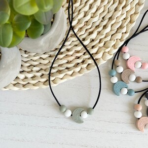 Moon Fidget Necklace - Stress Relief Jewelry - Adjustable & Stylish ...