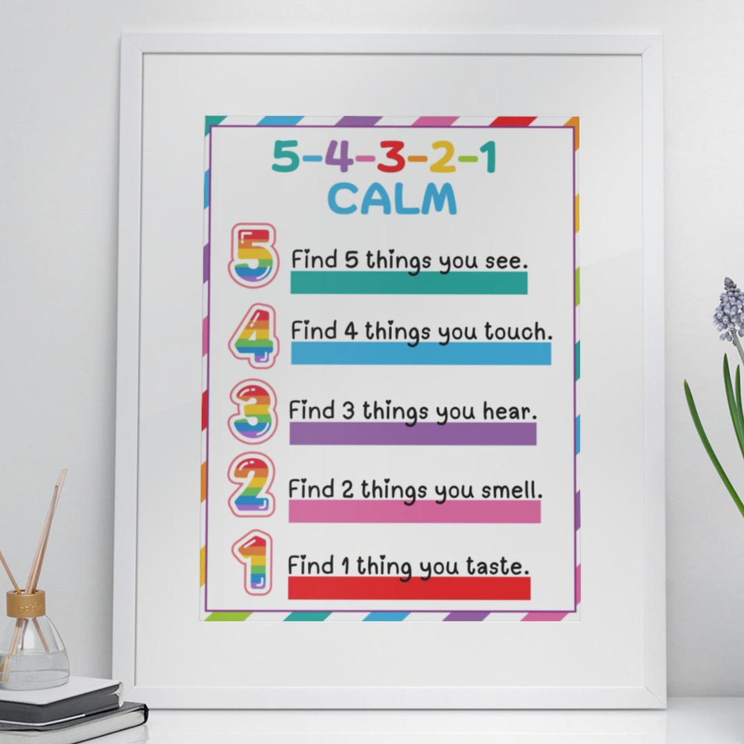 Printable Calming Corner Posters Set, 10 SEL Emotion Regulation Prints ...
