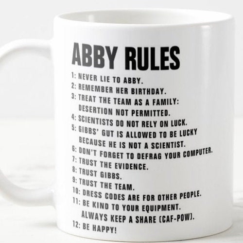 Gibbs Rules Coffee Mug 11 Oz & 15 Oz | Etsy