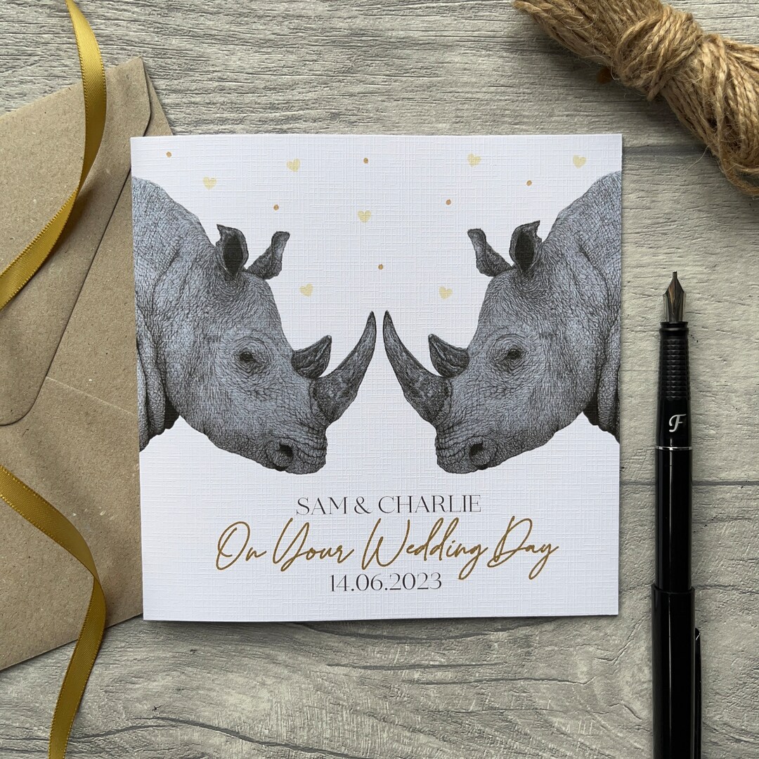 Personalised Wedding Card, Congratulations Wedding Card, Newly Married ...