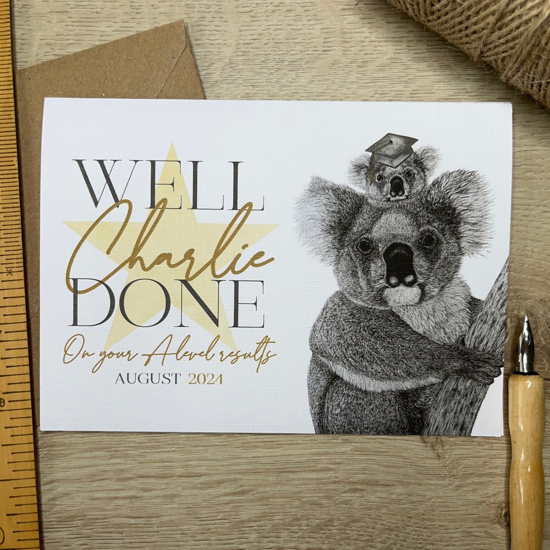 Personalised A Level Results Card|personalised Exam Card ...