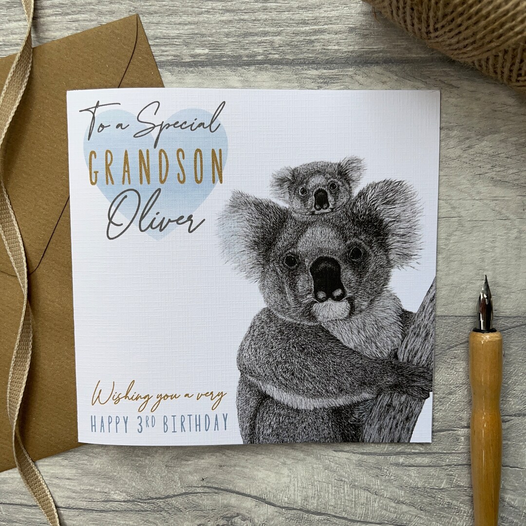 Personalised Grandson Birthday Card, Grandson Card, Card for Grandson ...
