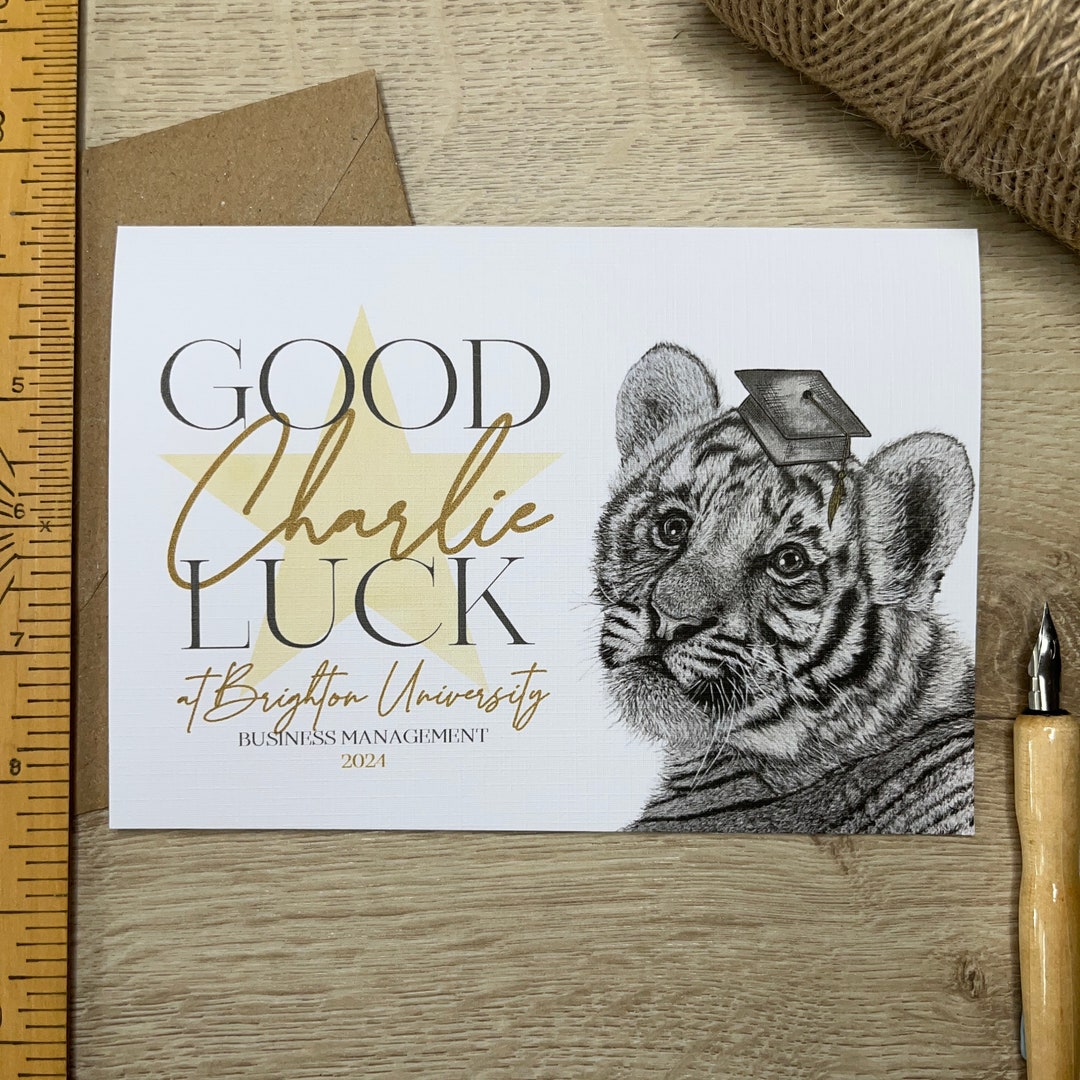 Personalised Good Luck at University Carduniveristy Cardoff to Uni ...