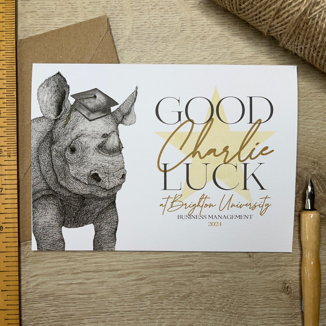 Personalised Good Luck at University Carduniveristy Cardoff to Uni ...