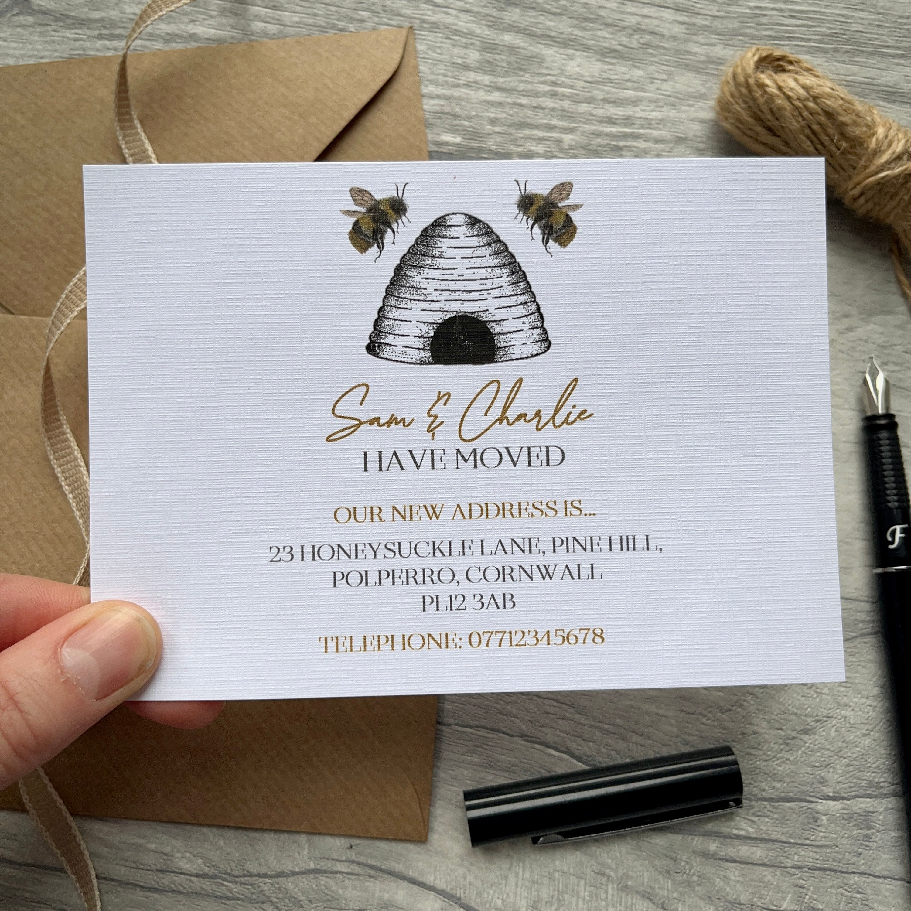 Personalised Change of Address Cards Pack of 8 Weve Moved - Etsy UK