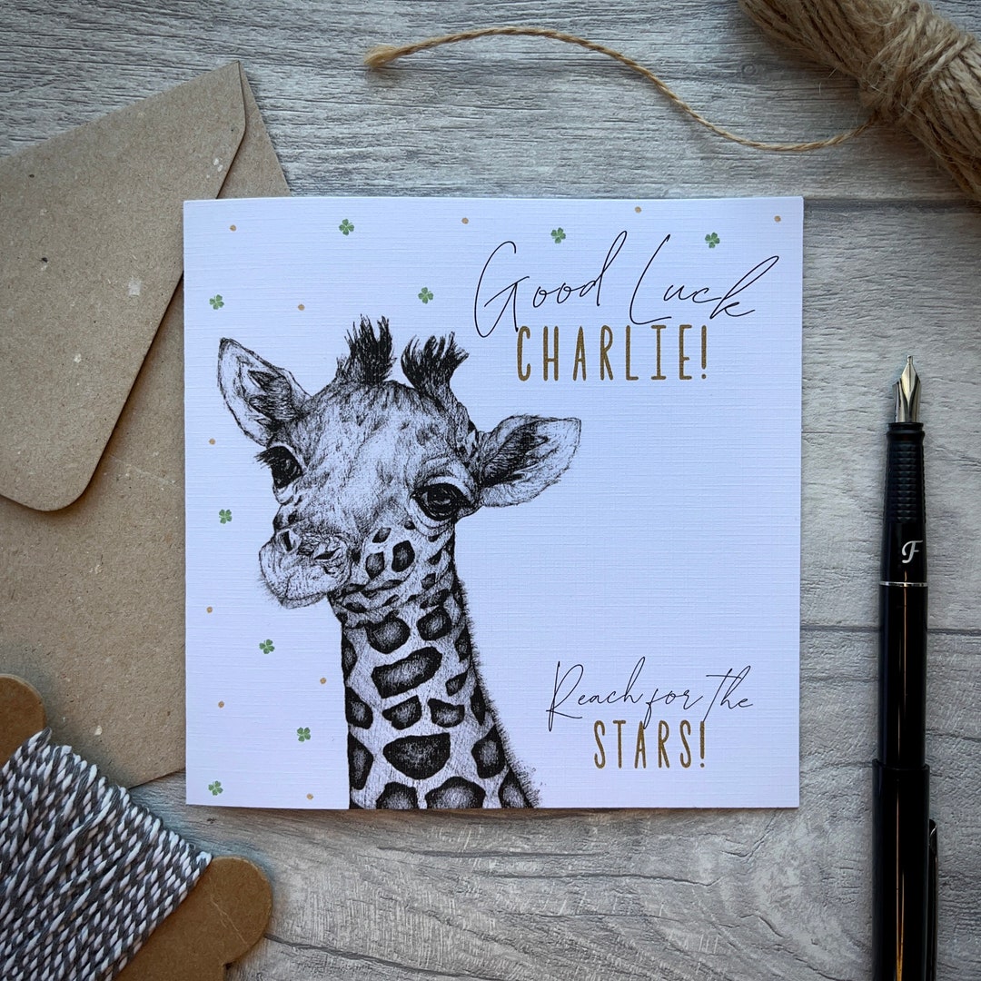 Personalised Good Luck Card, Good Luck Card, Best of Luck Card, New Job ...