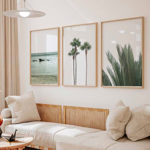 Boho Beach Wall Art Set - Etsy