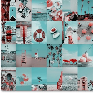 Wall Collage Kit Blue, Collage Kit Wall Art Decor, Collage Kit, Collage ...