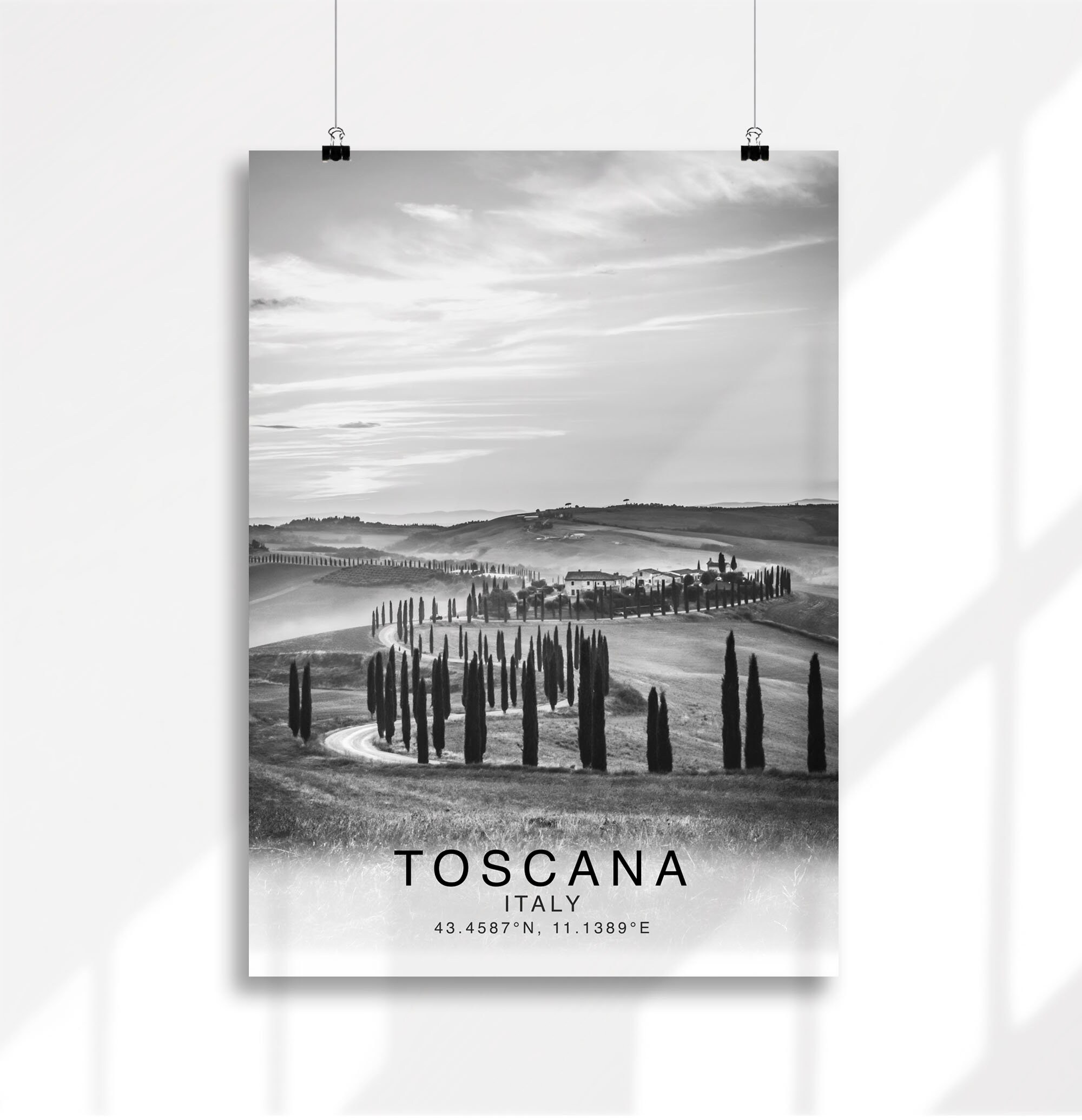 Tuscany Poster Toscana Photography Travel Poster Tuscany - Etsy