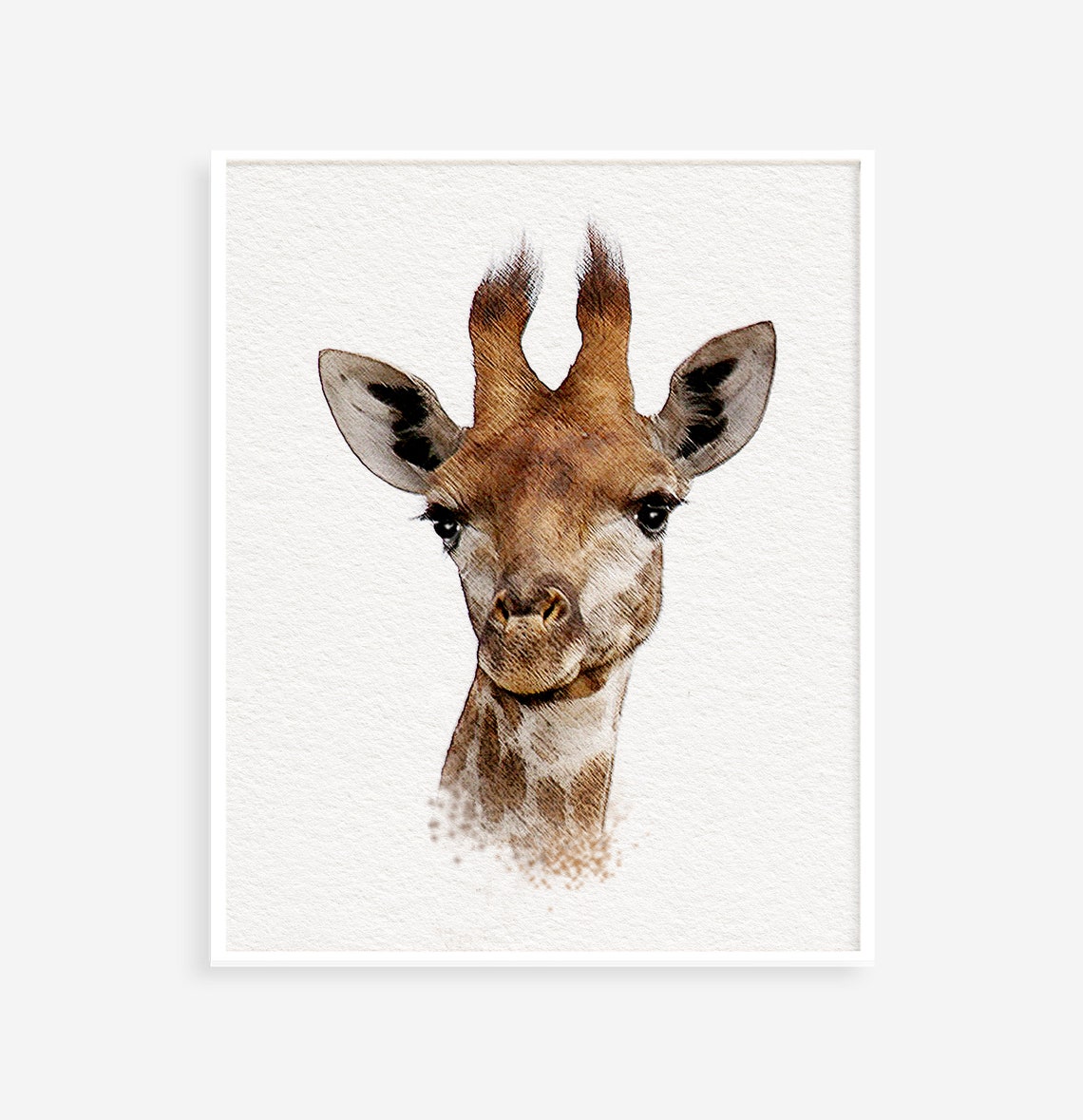 Baby Giraffe Print Safari Animal Decor Giraffe Print Baby | Etsy