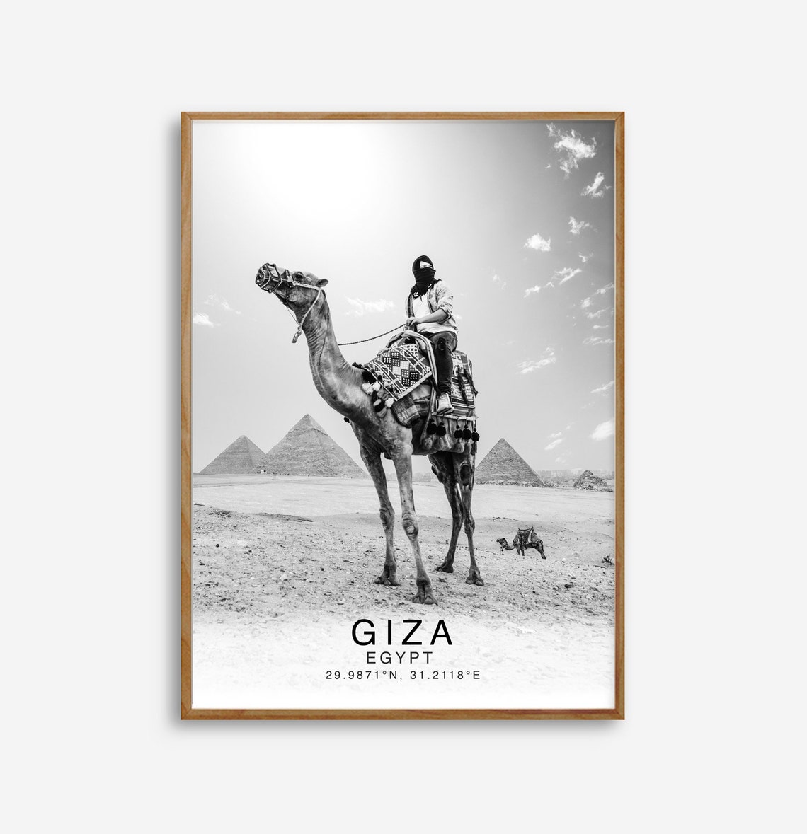 Giza Egypt Cairo Wall Art Giza Travel Poster Giza Print - Etsy