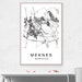 Meknes Map Print Meknes Printable Map Wall Art City Map Art - Etsy