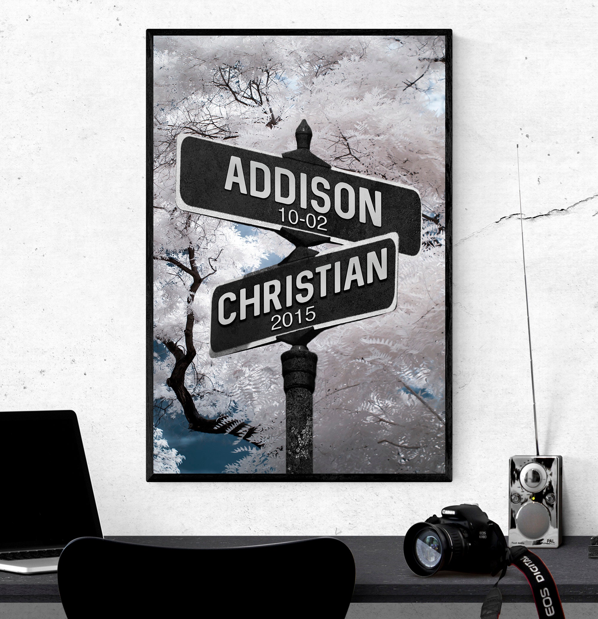 Custom Street Sign One Year Dating Gift First Year Together - Etsy