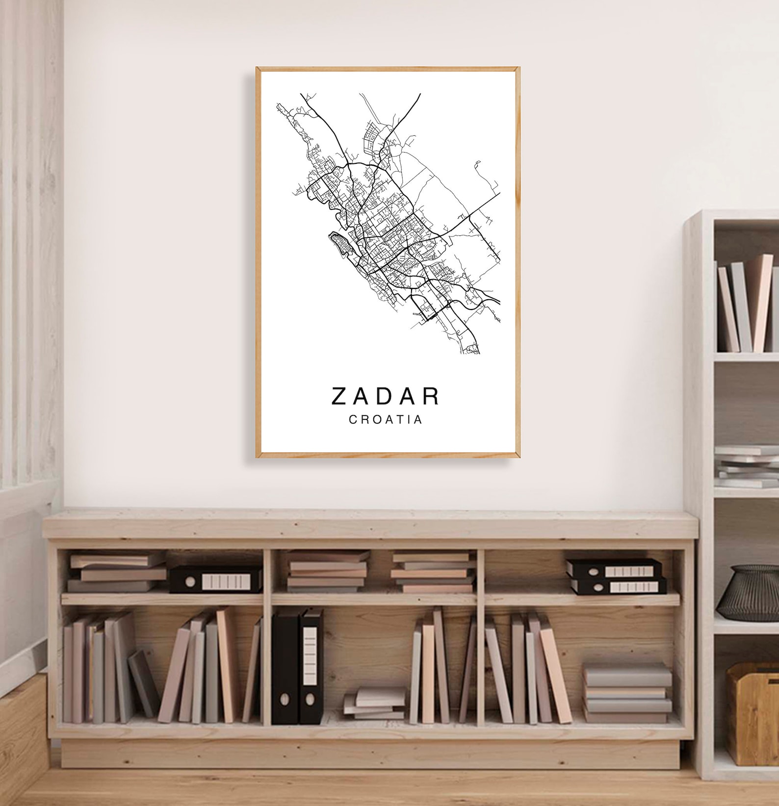 Zadar Map Zadar City Map Map Poster Map Print Zadar Map | Etsy