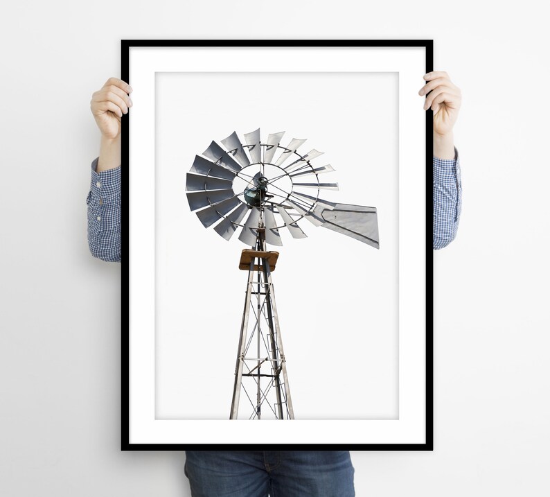 Windmill Prints Farm Wall Art Print Farmhouse Windmill Farm - Etsy