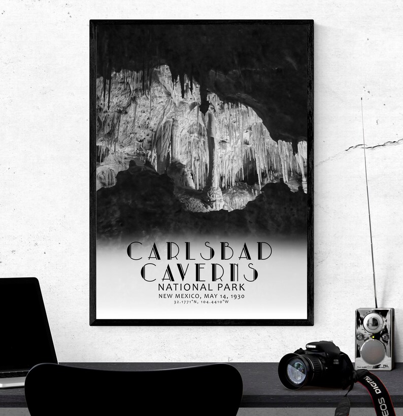 Carlsbad Caverns National Park Poster Travel Poster New - Etsy