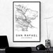 San Rafael Map Minimalist Map San Rafael Map Print San - Etsy