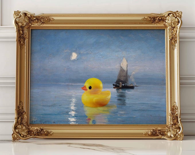 Fun Rainbow Ducks. Origina Oil Painting - Etsy