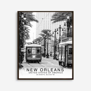 New Orleans Travel Poster, New Orleans Print, Wall Art Decor, Travel ...