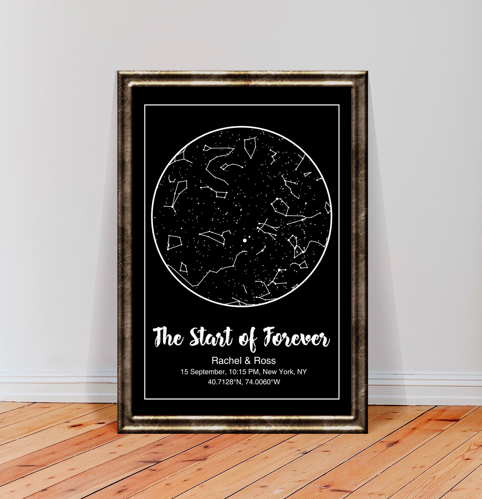 Custom Star Map Night Sky Print Star Map Constellation Map - Etsy