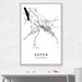 Aspen Map Aspen City Map Map Poster Map Print Aspen Street - Etsy