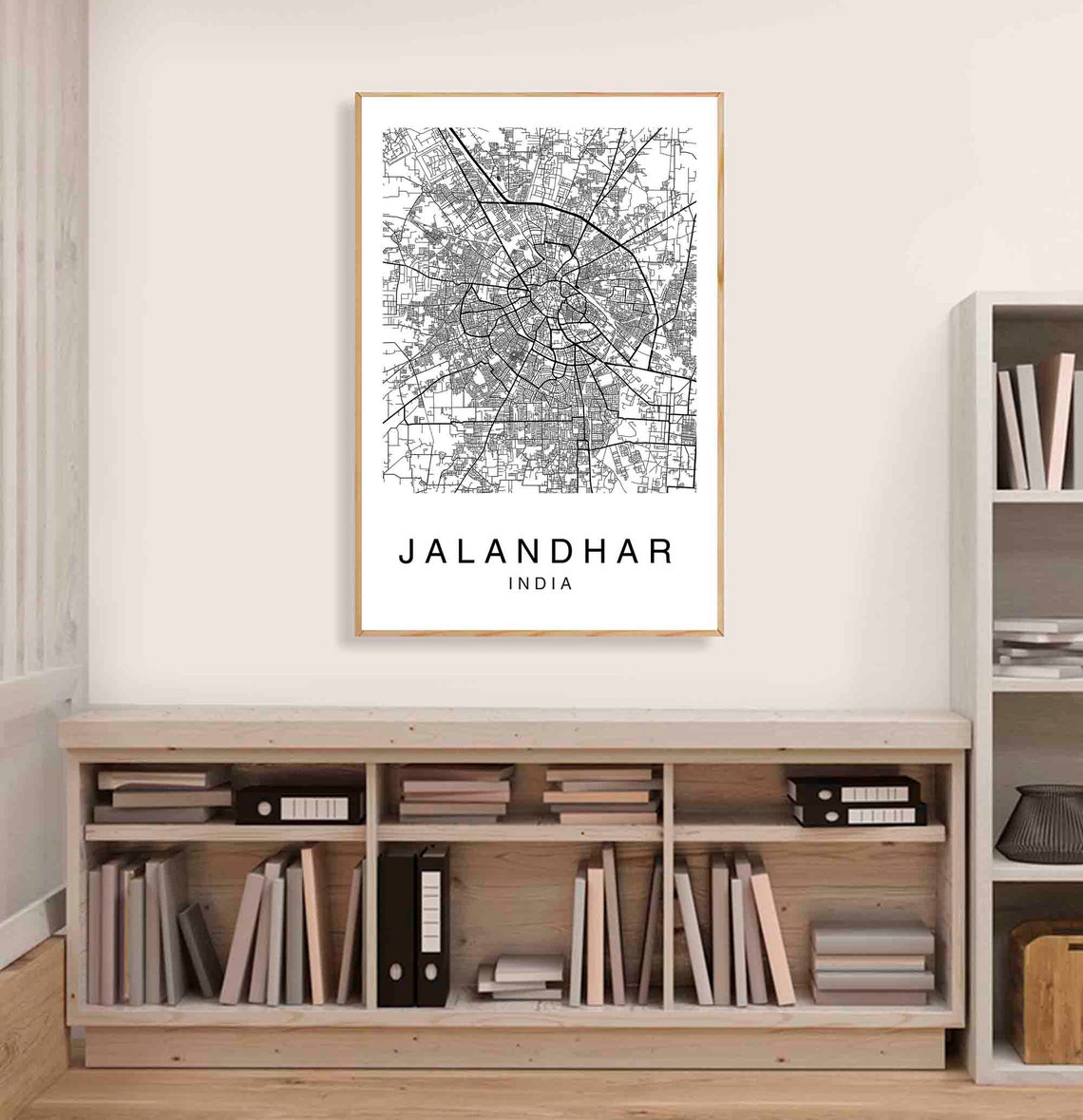 Jalandhar Map Jalandhar City Map Map Poster Map Print - Etsy